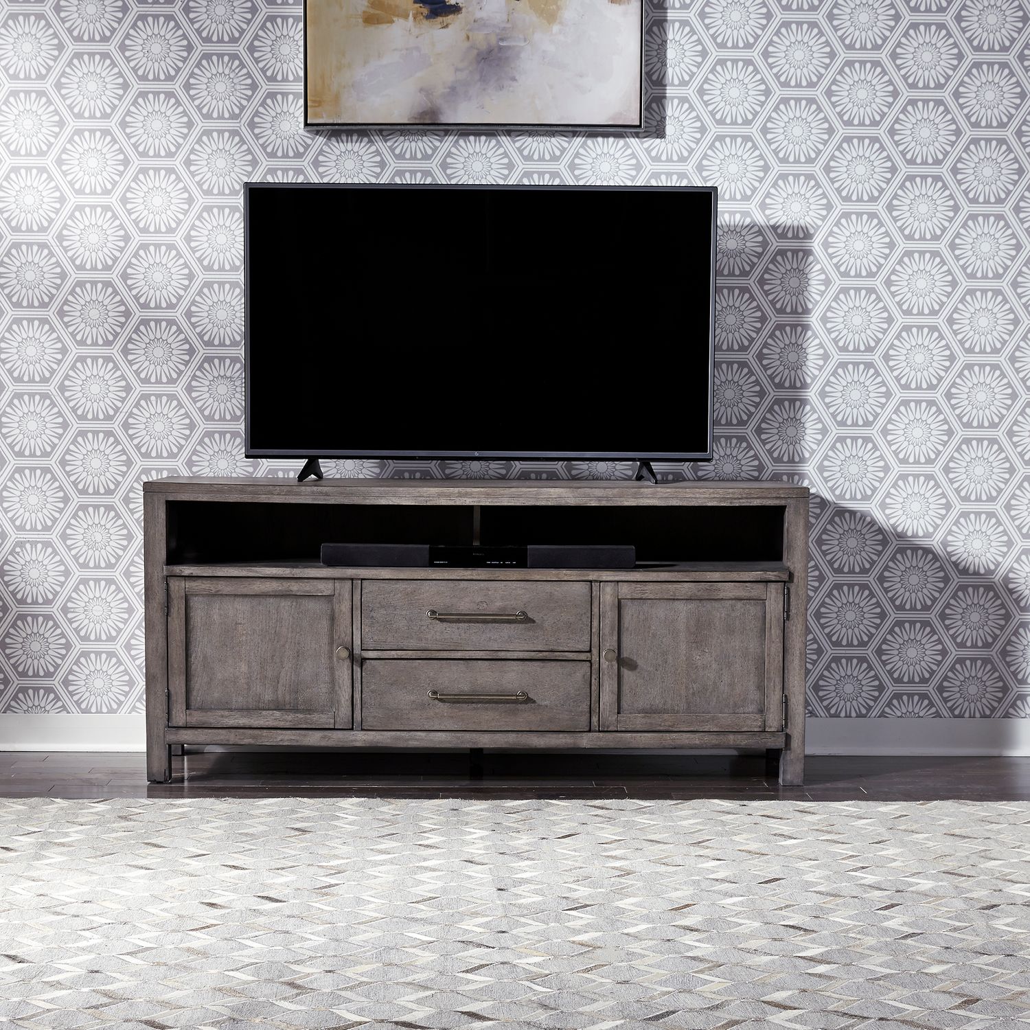 Liberty Furniture 406 ENTW ECP Liberty Modern Farmhouse Entertainmen
